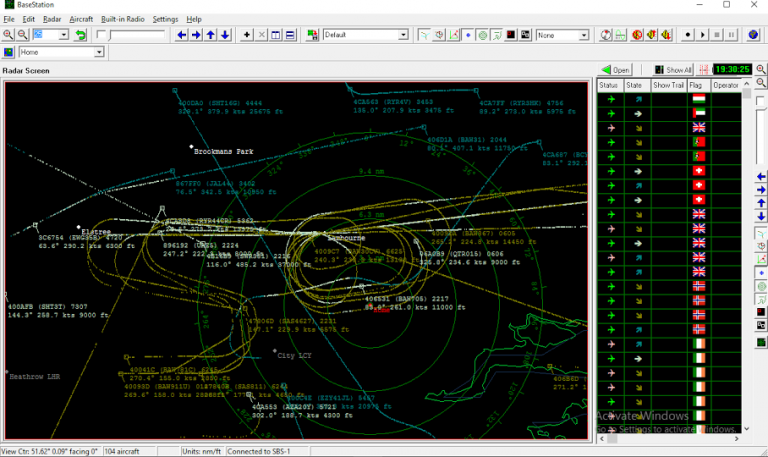 ADS-B Reception using 5/8 wave 1090 MHz aerial. – M0TAZ