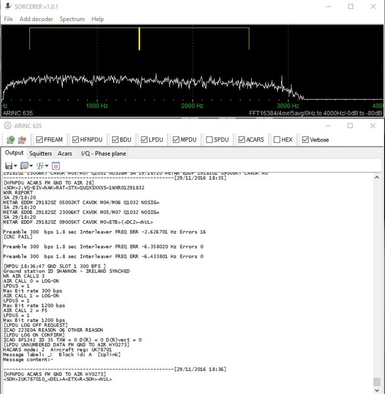 Decoding HF ACARS – ARINC 635 (HFDL) – M0TAZ