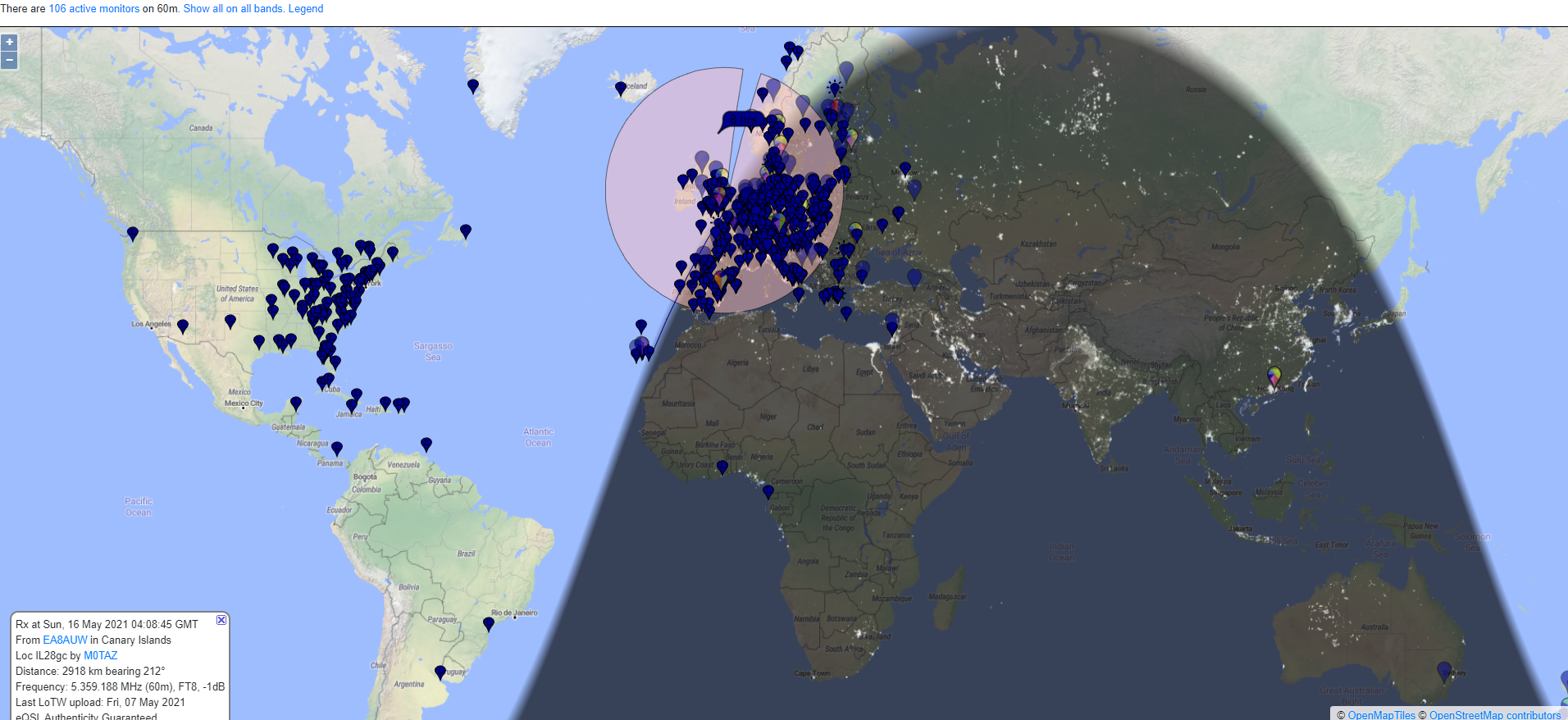 10 Band FT8 and FT4 Skimmer – M0TAZ
